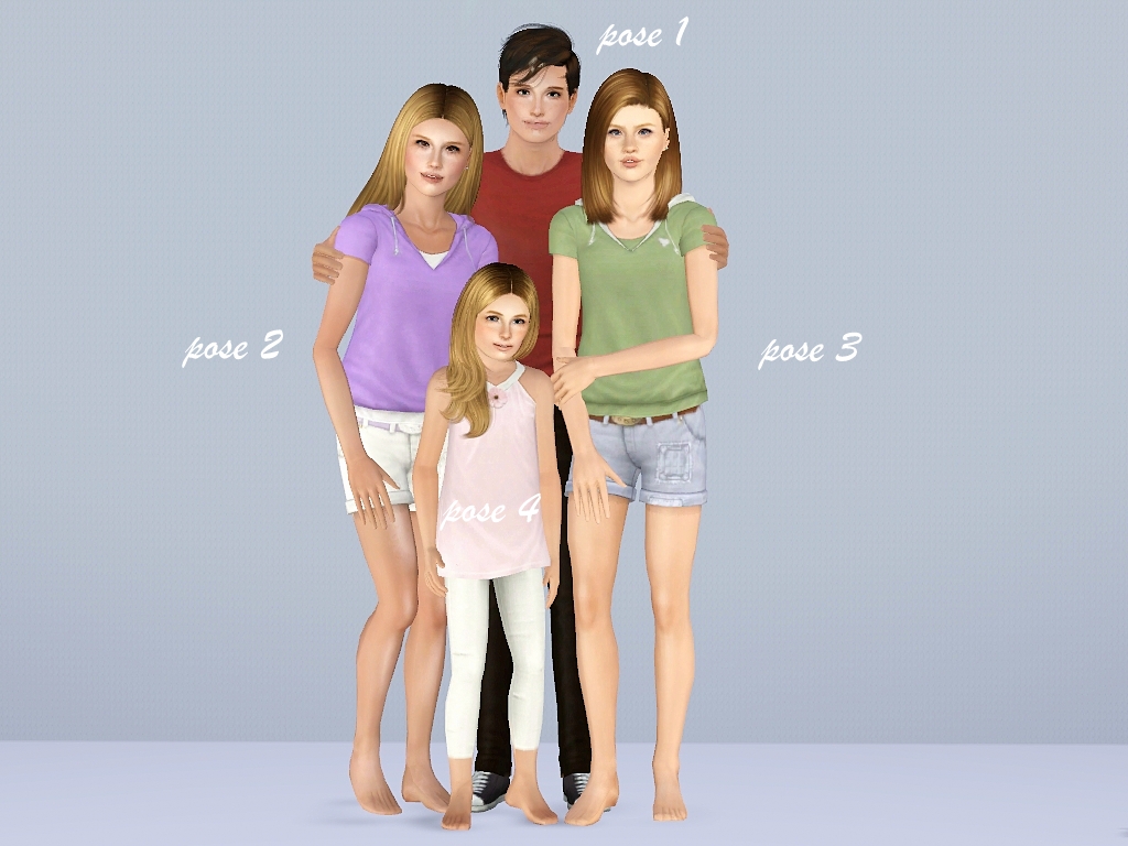 Family Photo 1-14 and 19-21 – Poses by Bee