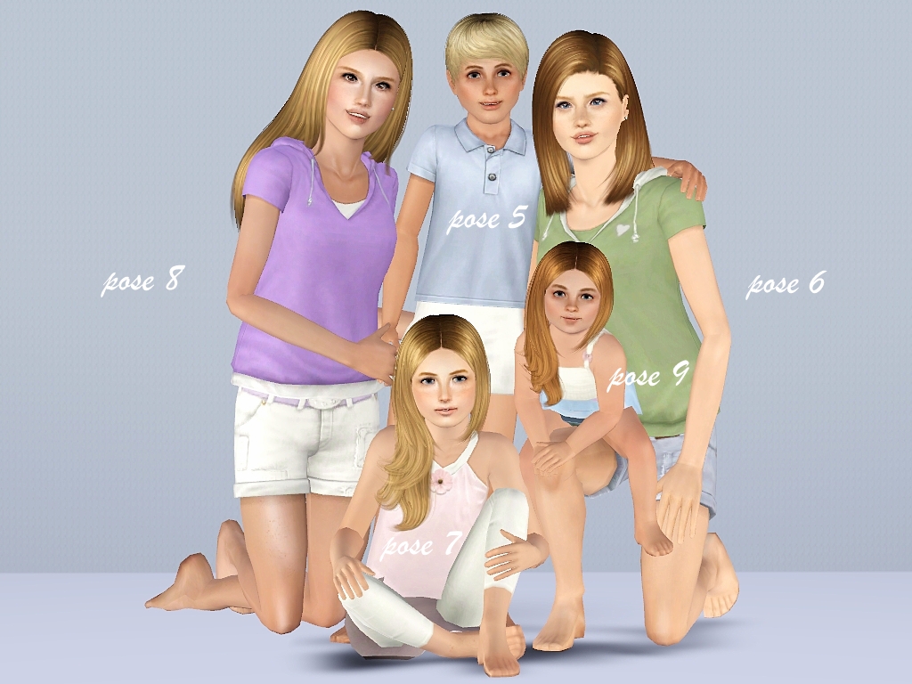 Family Photo 1-14 and 19-21 – Poses by Bee