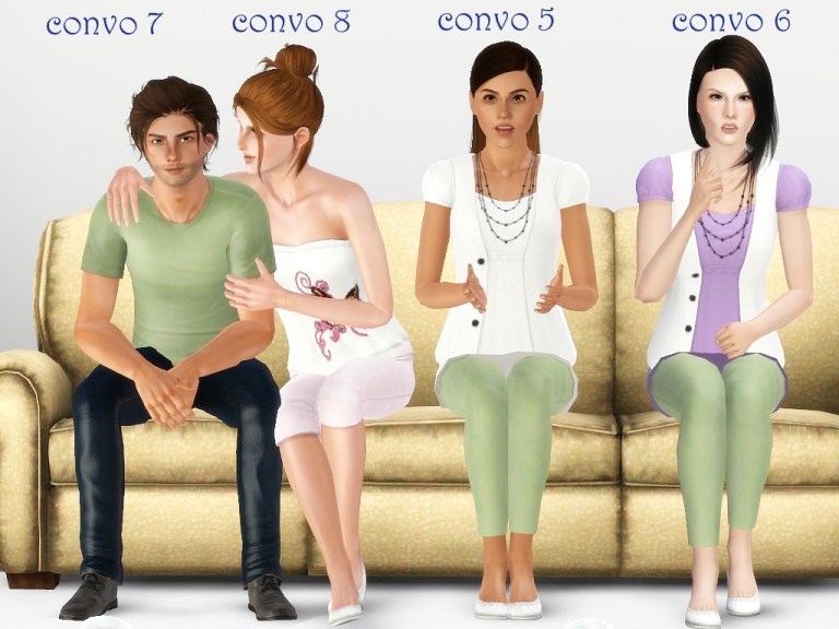 Conversation Poses – Poses by Bee