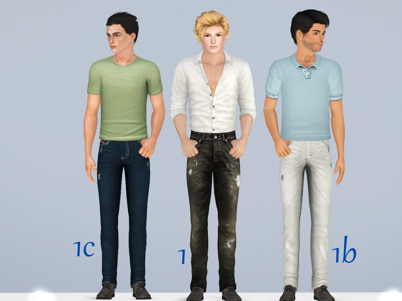 Just Standing – Males – Poses by Bee