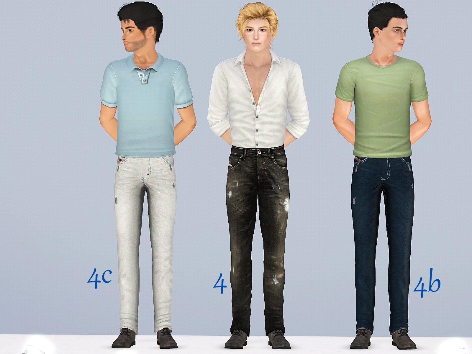 Just Standing – Males – Poses by Bee