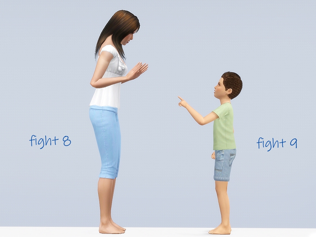Family Fighting-Updated! – Poses by Bee
