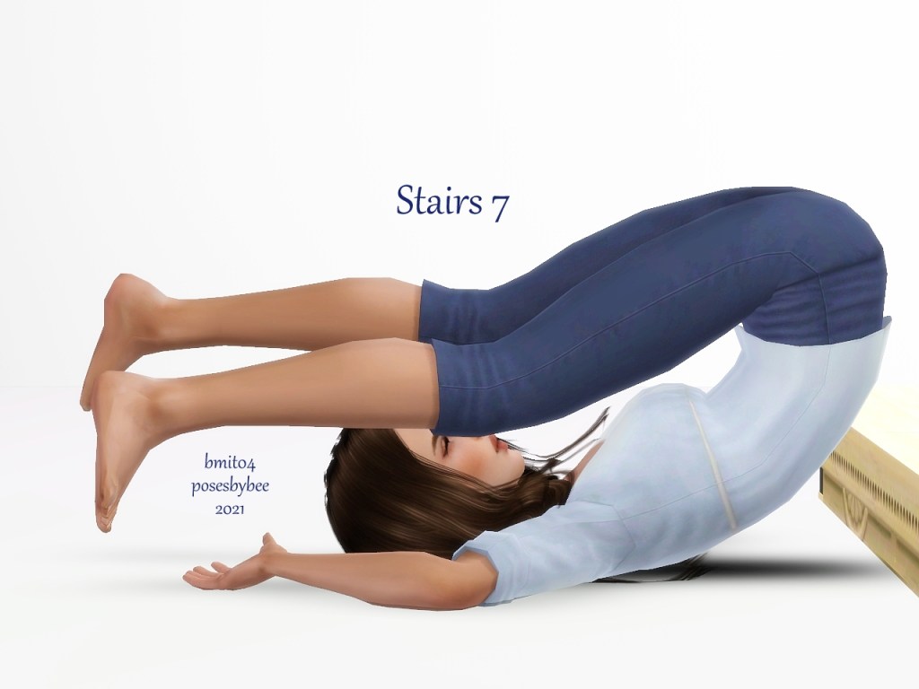 Falling Down Stairs – Pushed! – Poses by Bee