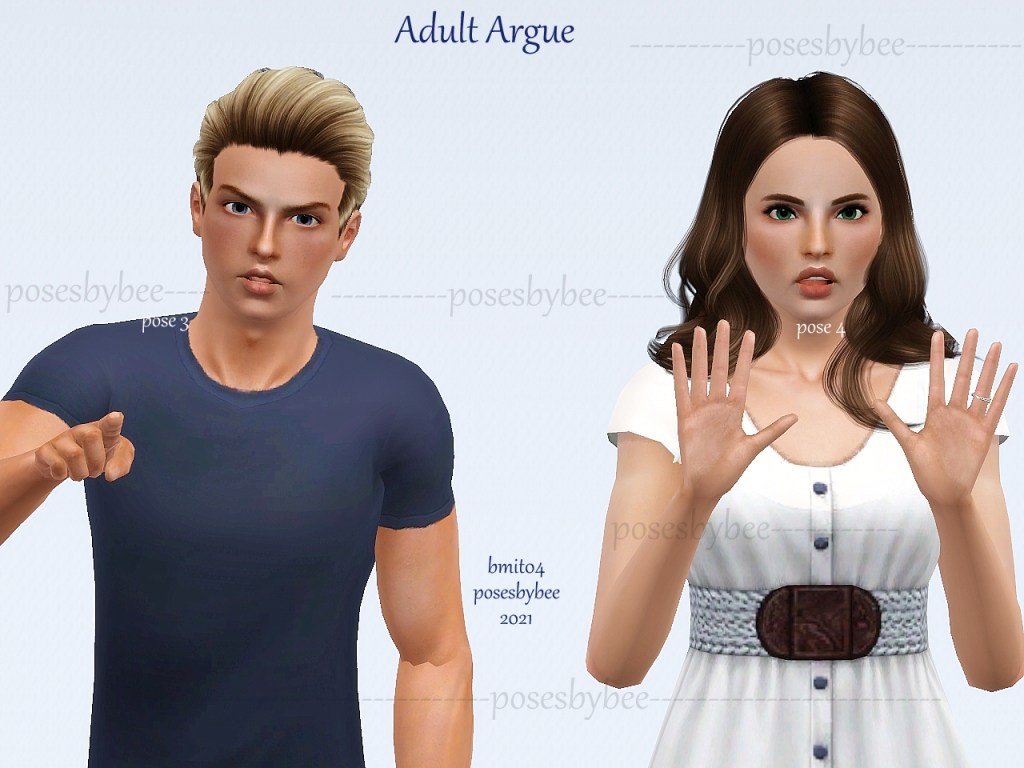 Adult Argument – Poses by Bee