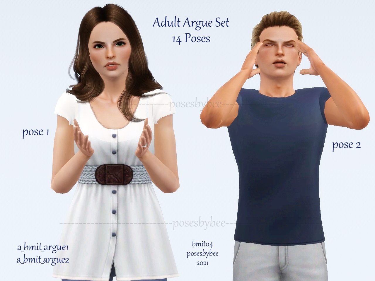 Adult Argument – Poses by Bee
