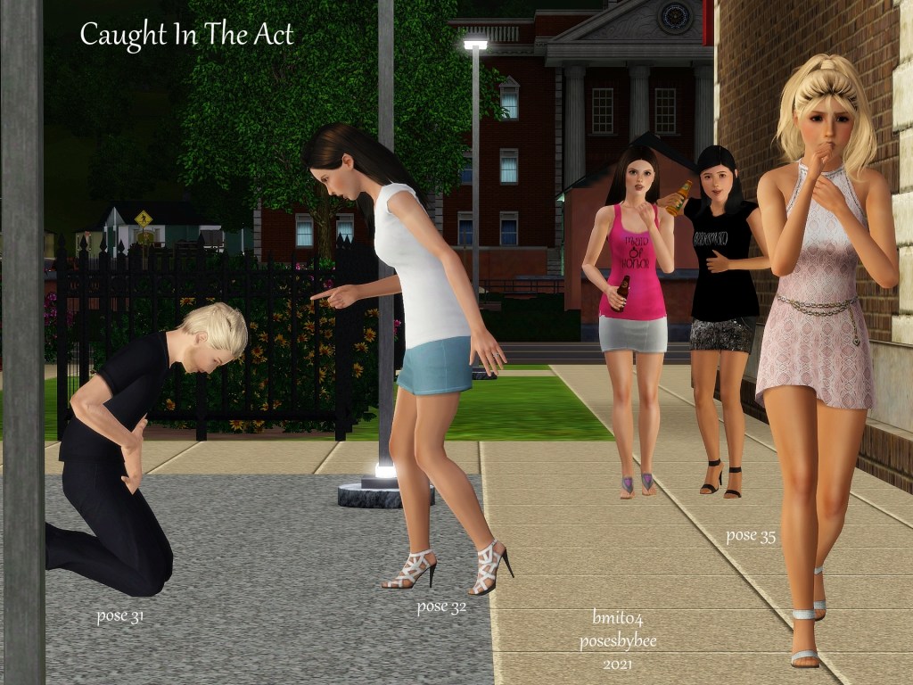 Caught In The Act – Set 2 – Poses by Bee