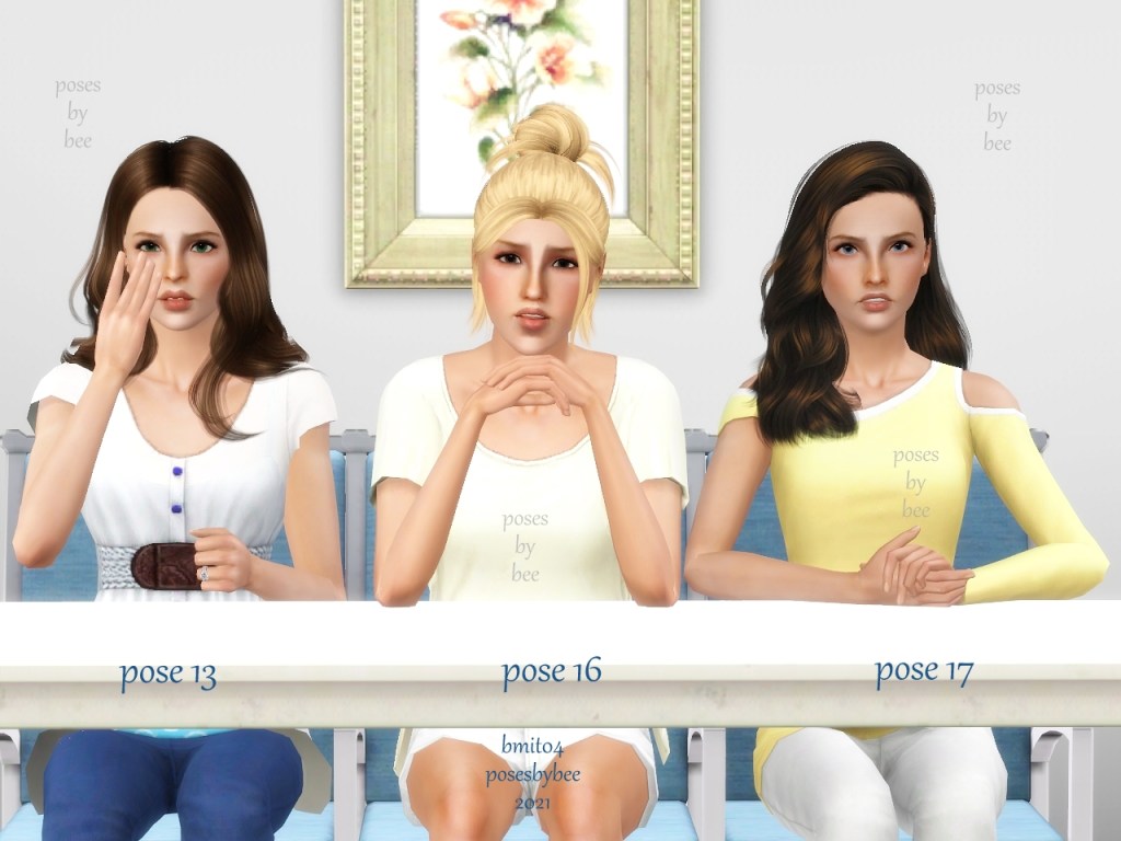Meeting For Tea Poses- Bad News – Poses by Bee