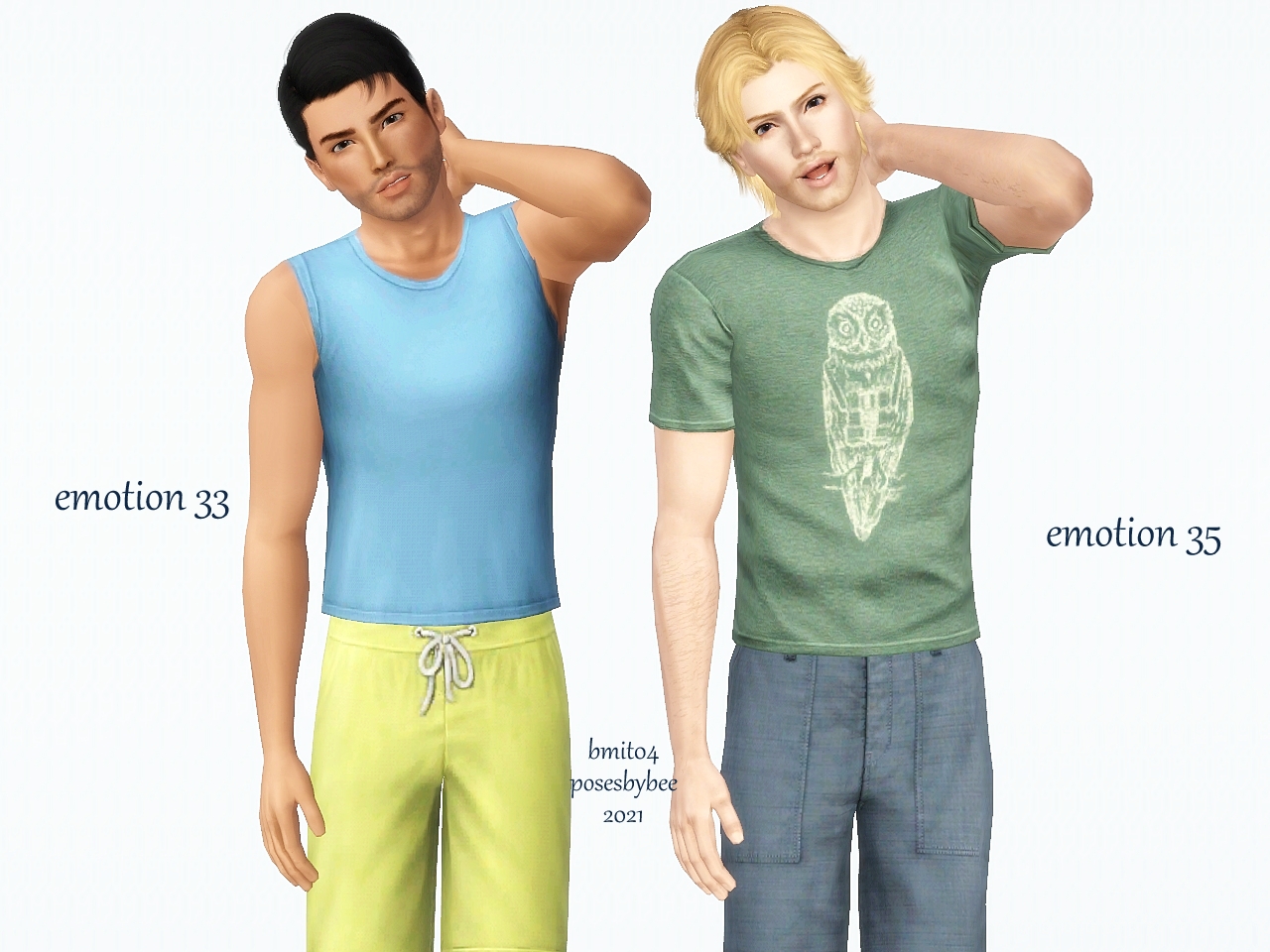 Emotions/Body Language – Poses by Bee