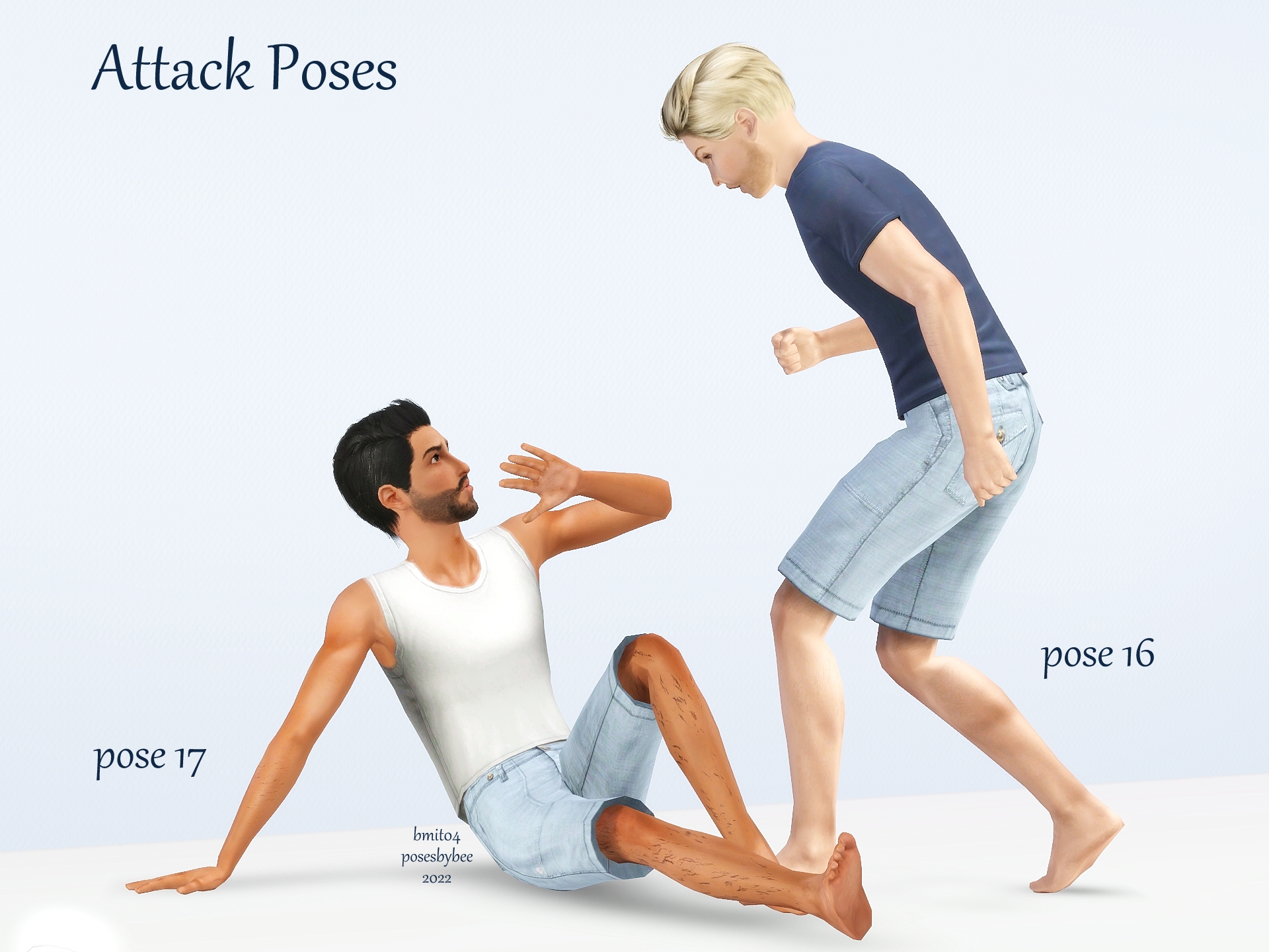 Attack! Poses – Poses by Bee