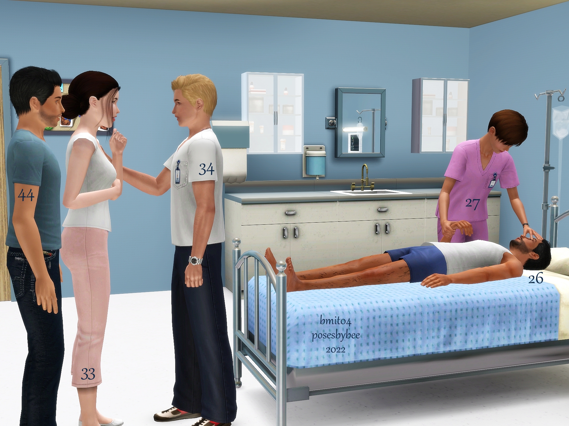 Death and Dying Set 2 – Poses by Bee