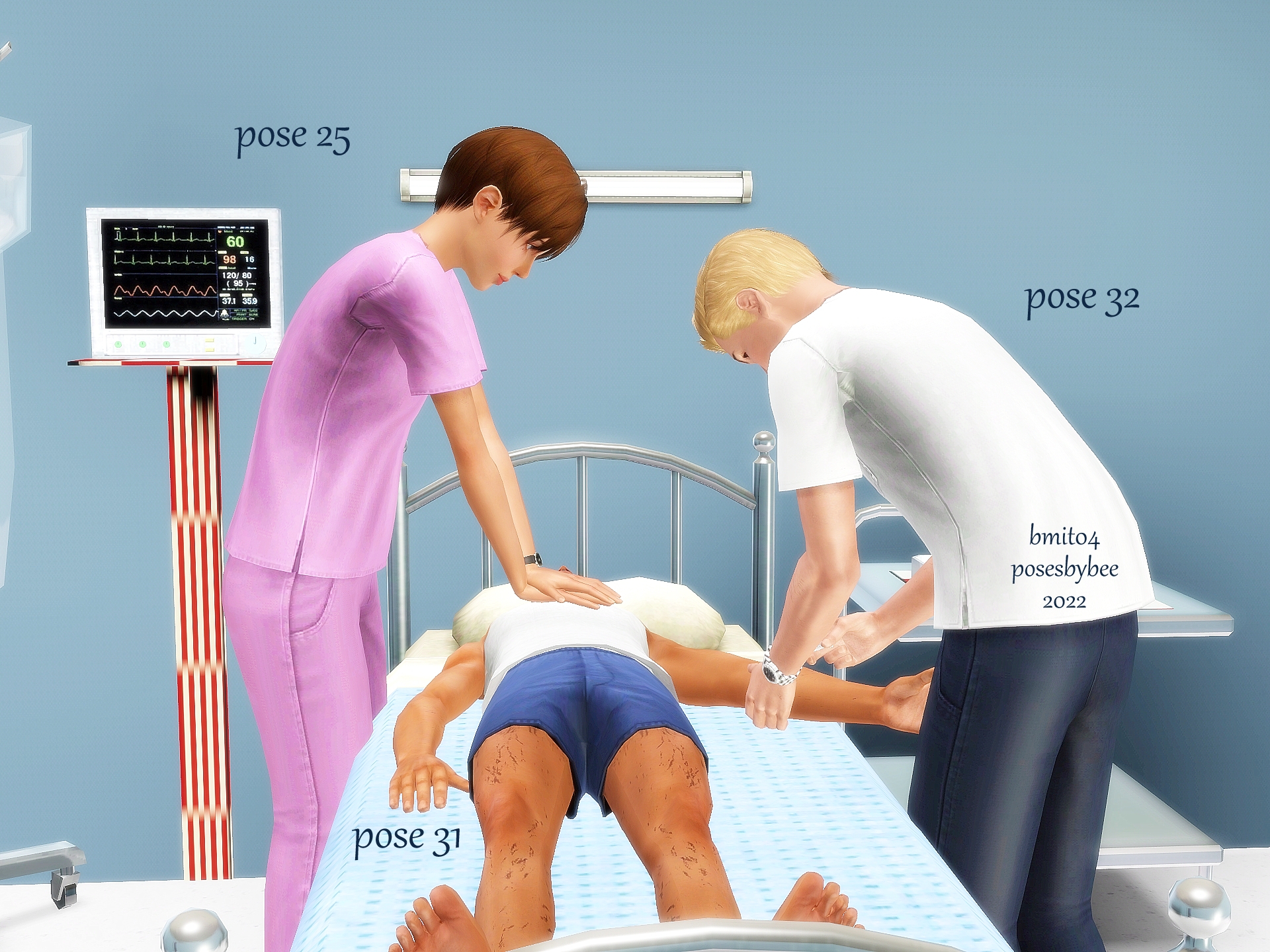 Death and Dying Set 2 – Poses by Bee