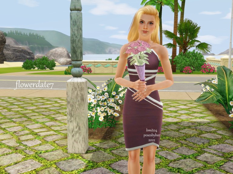 Date – Arrival With Flowers – Poses by Bee