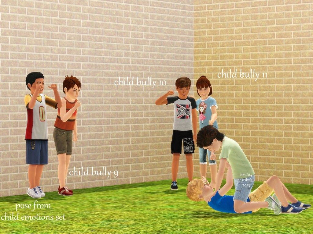 Child Bully – Boys (Updated Set) – Poses by Bee