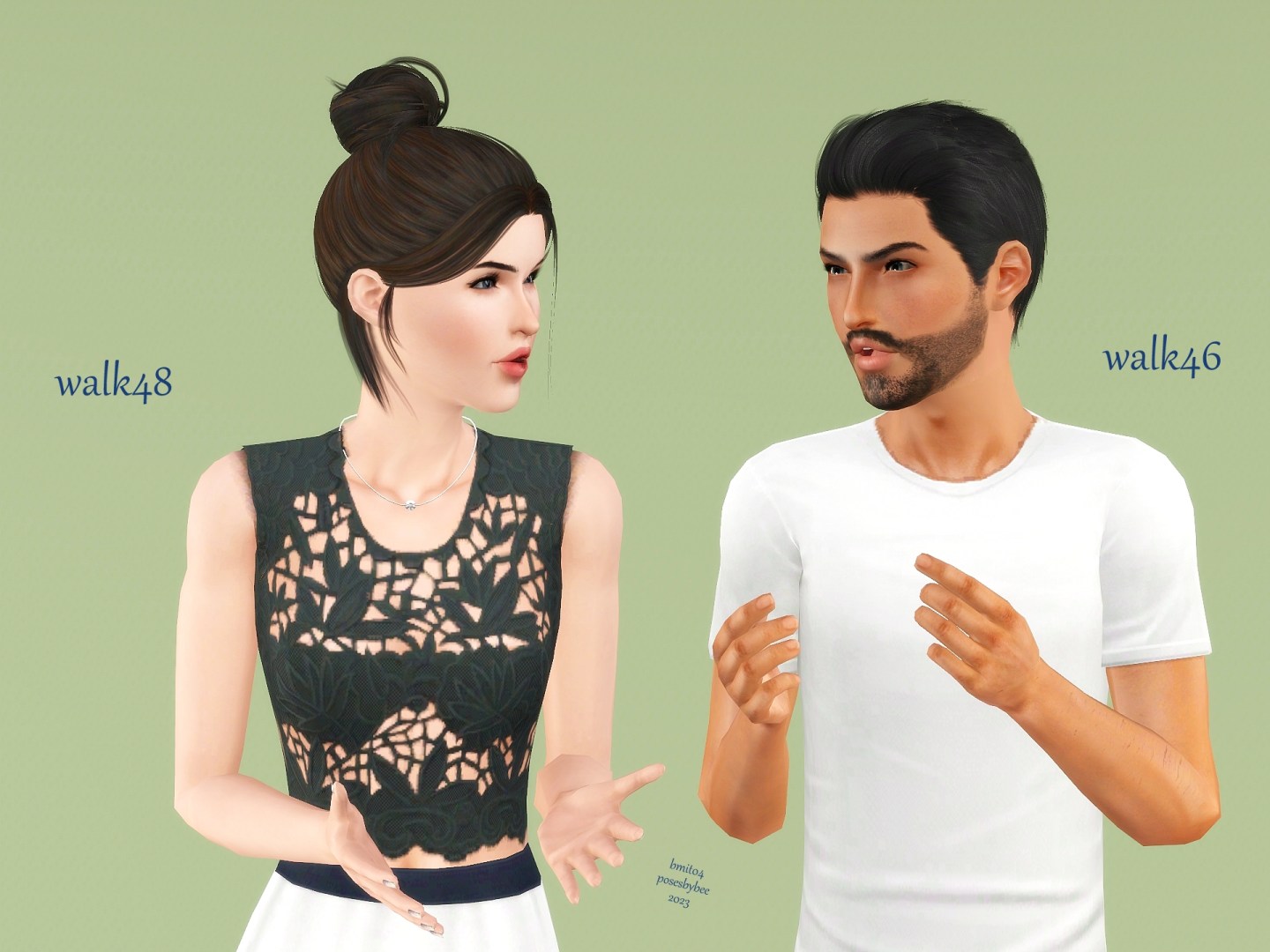 Walk and Talk – Set 2 – Poses by Bee