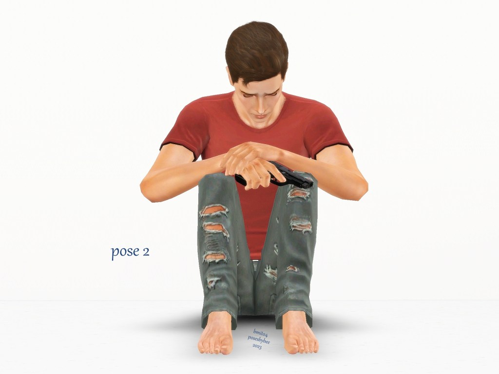 Gun Poses/Attempted Suicide – Poses by Bee