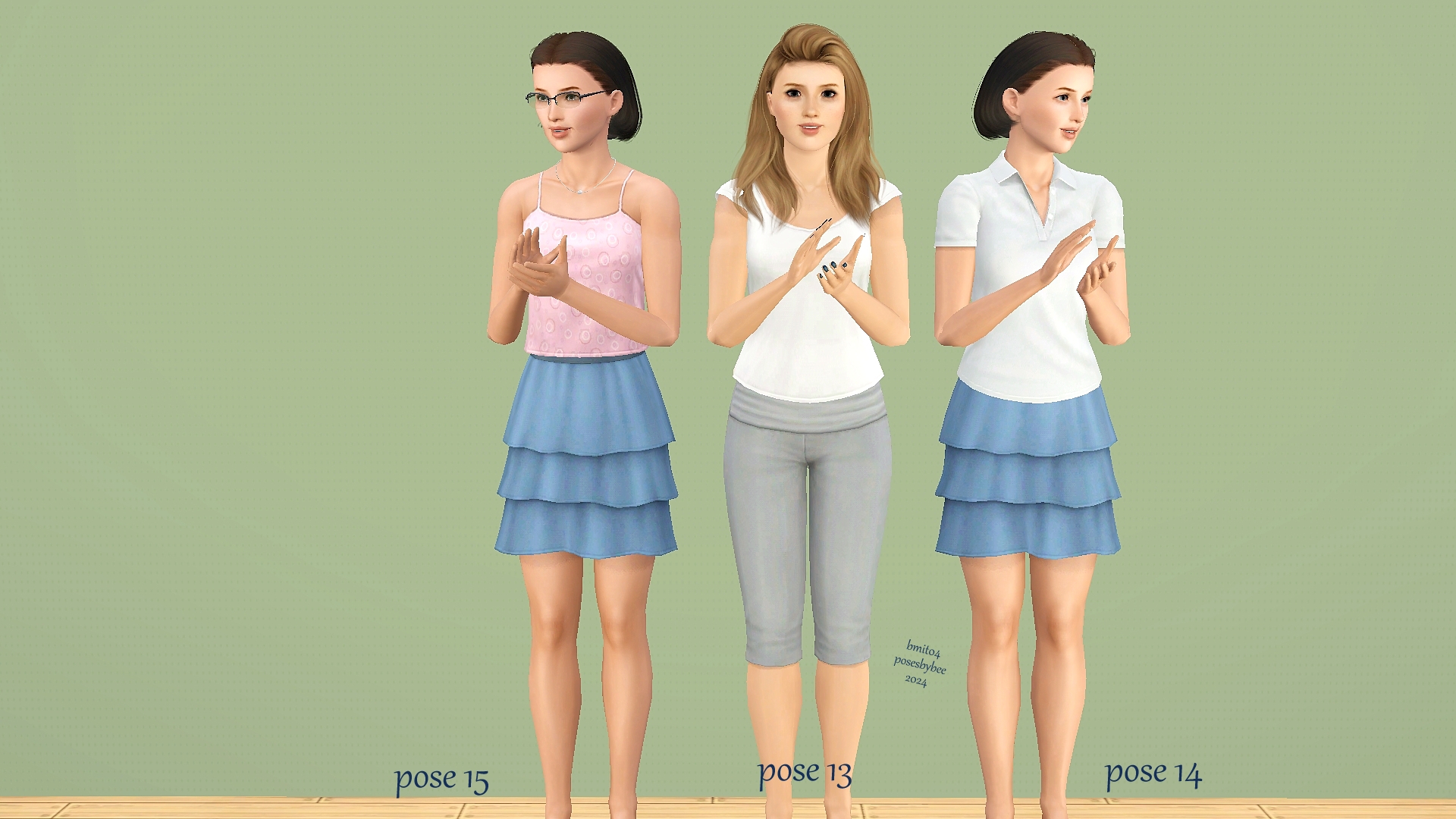 Clapping Poses – Poses by Bee