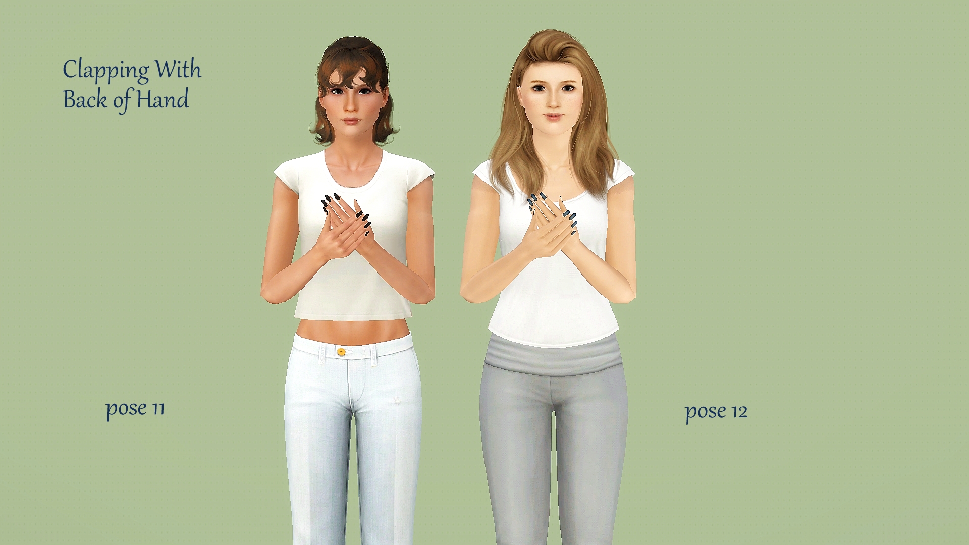 Clapping Poses – Poses by Bee